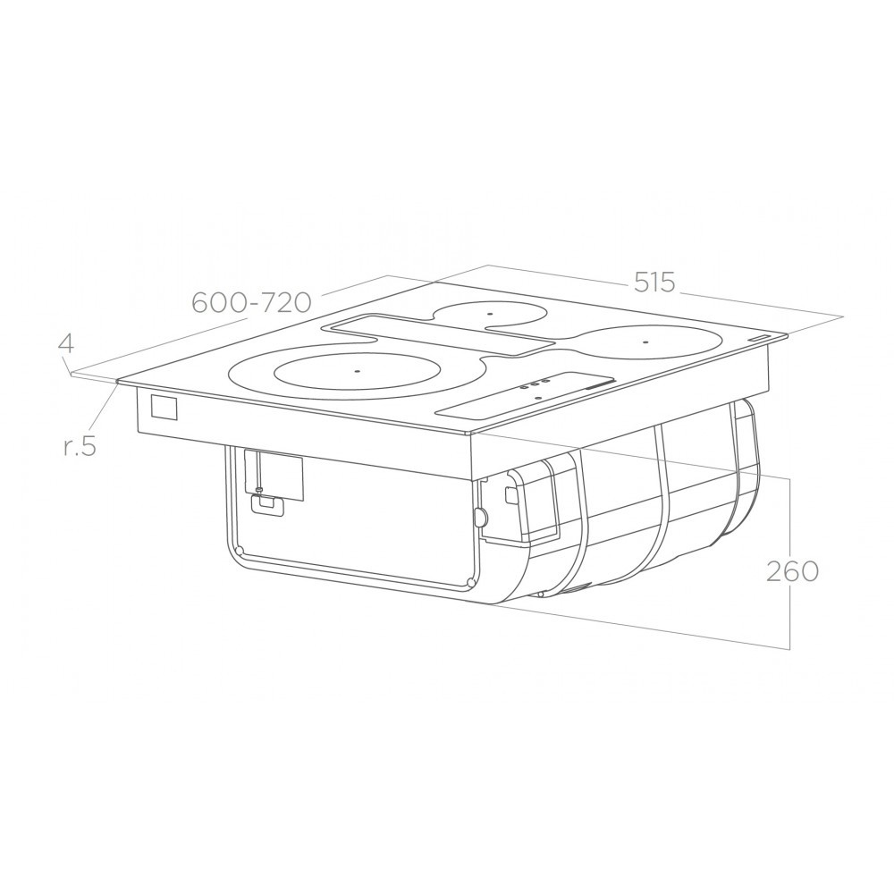PRF0184526 ELICA NIKOLATESLA FIT 3Z BL/A/60 Indukcijska Ploča S Napom ...